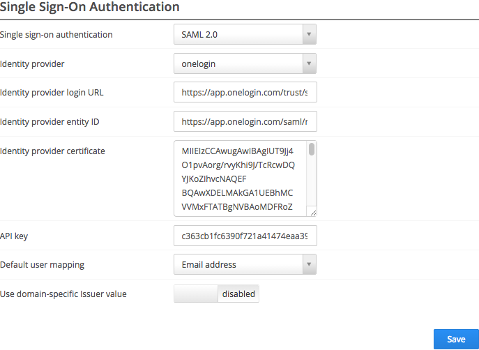 OneLogin Service System
